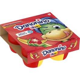 DANONE DANONINO HEDELMÄRAHKA MANSIKKA-BANAANI 4*95G 380 G