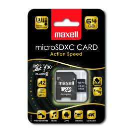 MAXELL ACTION SPEED MICROSD 64GB+ADAPTERI