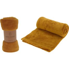 HUOPA FLEECE 125X150CM OKRANVÄRINEN