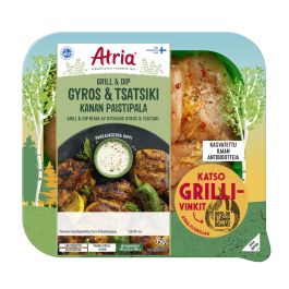 ATRIA GRILL & DIP KANAN PAISTIPALA GYROS & TSATSIKI 350 G