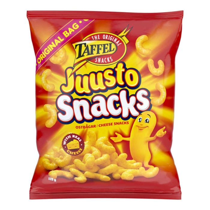 TAFFEL JUUSTOSNACKS ORIGINAL 115 G
