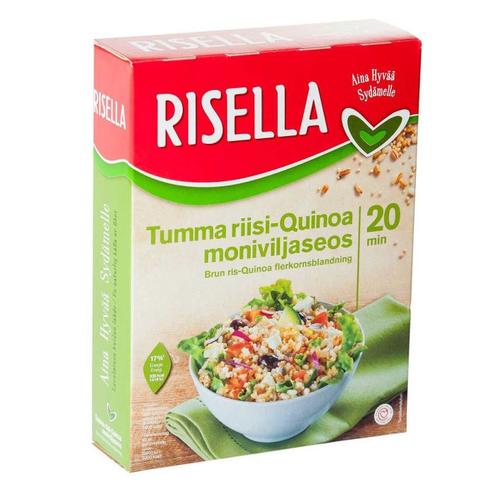 RISELLA TUMMA RIISI-QUINOA MONIVILJA 800 G