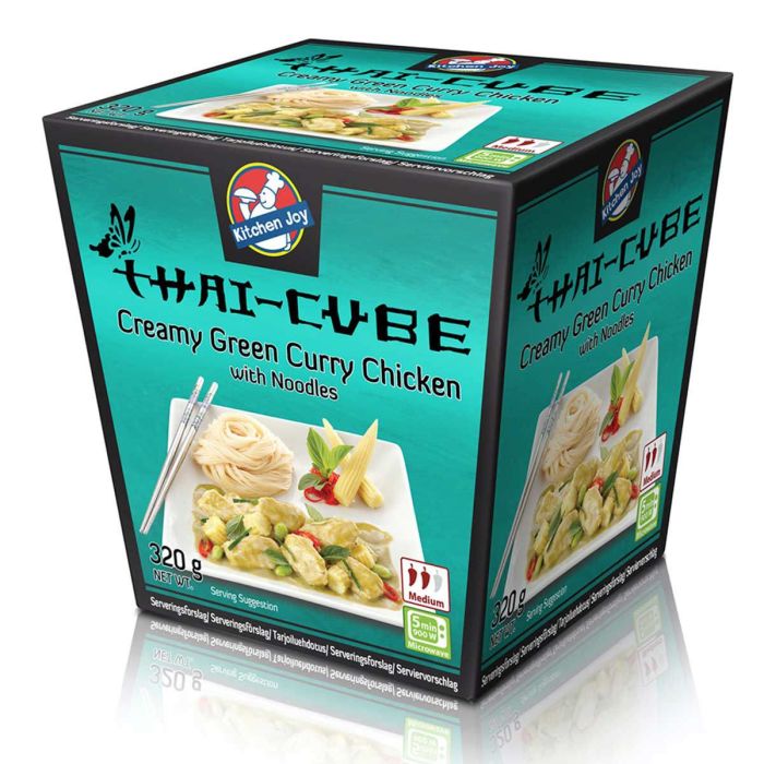 KITCHEN JOY THAI-CUBE CREAMY GREEN CURRYKANA-NUUDELI 320 G