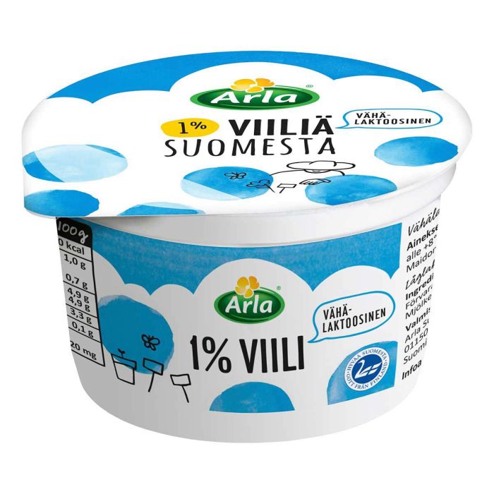 ARLA 1% VIILI SUOMI VL 200 G