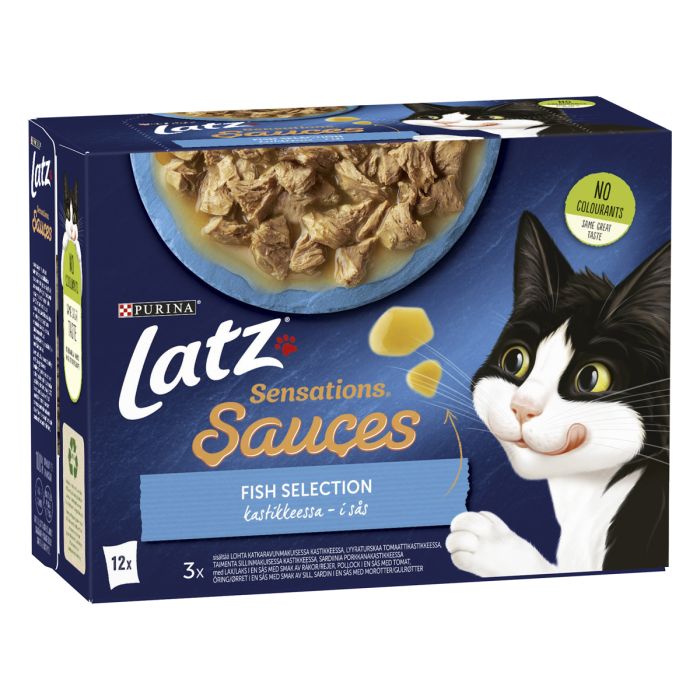 PURINA LATZ SENSATIONS SAUCES FISH LAJ KAST 12*85G 1,02 KG