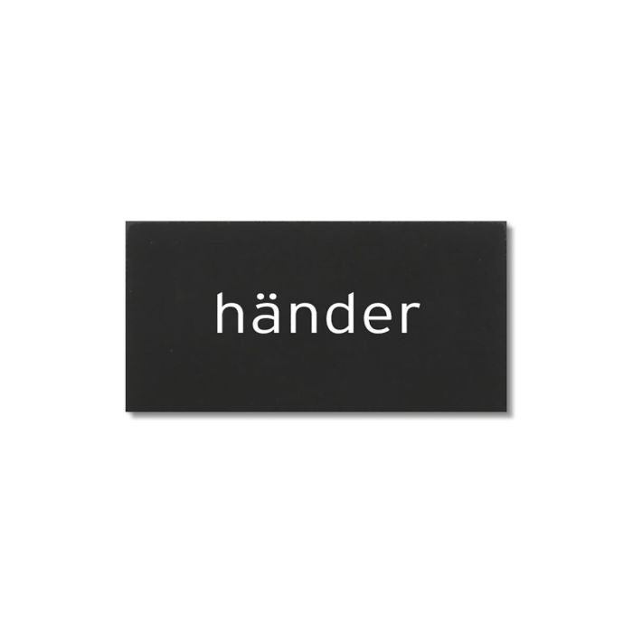 AMANDAB KYLTTI 5X3CM HÄNDER MUSTA