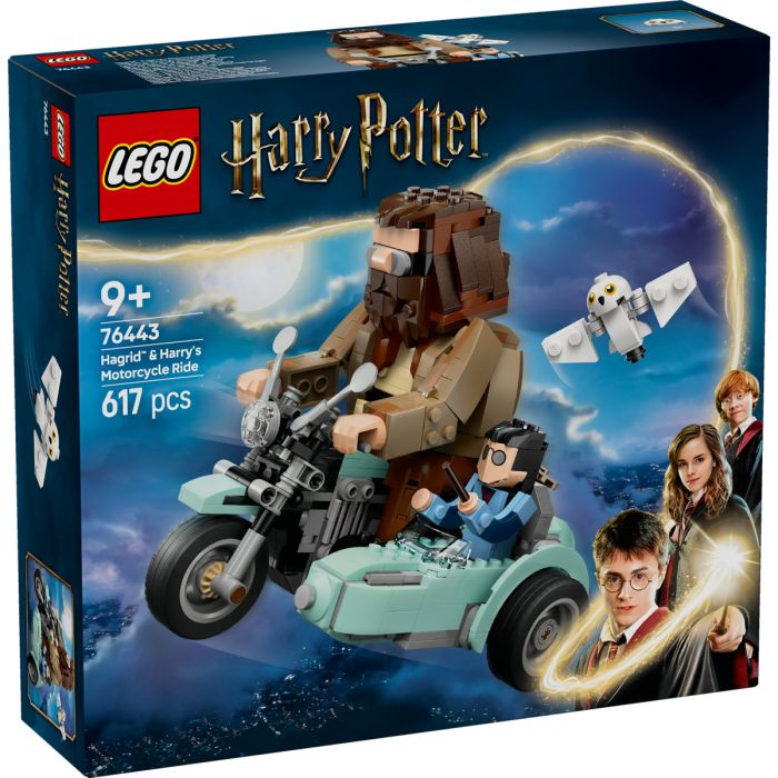 LEGO HARRY POTTER TM 76443 HAGRID JA HARRY MOOTTORIPYÖRÄAJELUL