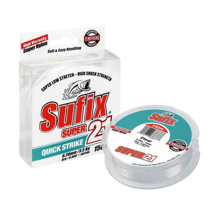 SUFIX SUPER 21 SIIMA 150M 0,25MM/5.7KG KIRKAS