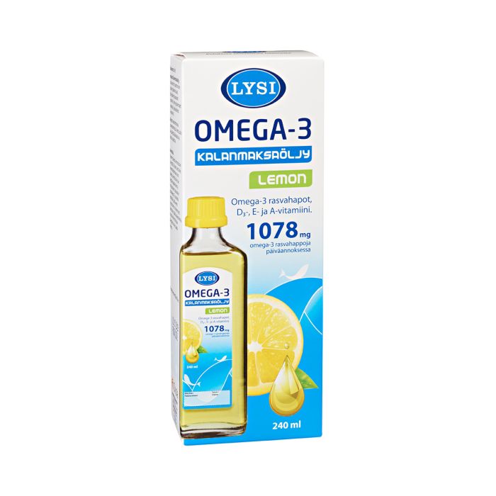 LYSI OMEGA-3 LEMON KALAÖLJY 240 ML