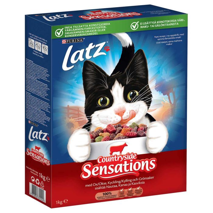 PURINA LATZ COUNTRYSIDE SENSATIONS KISSAN TÄYSRAVINTO 1KG